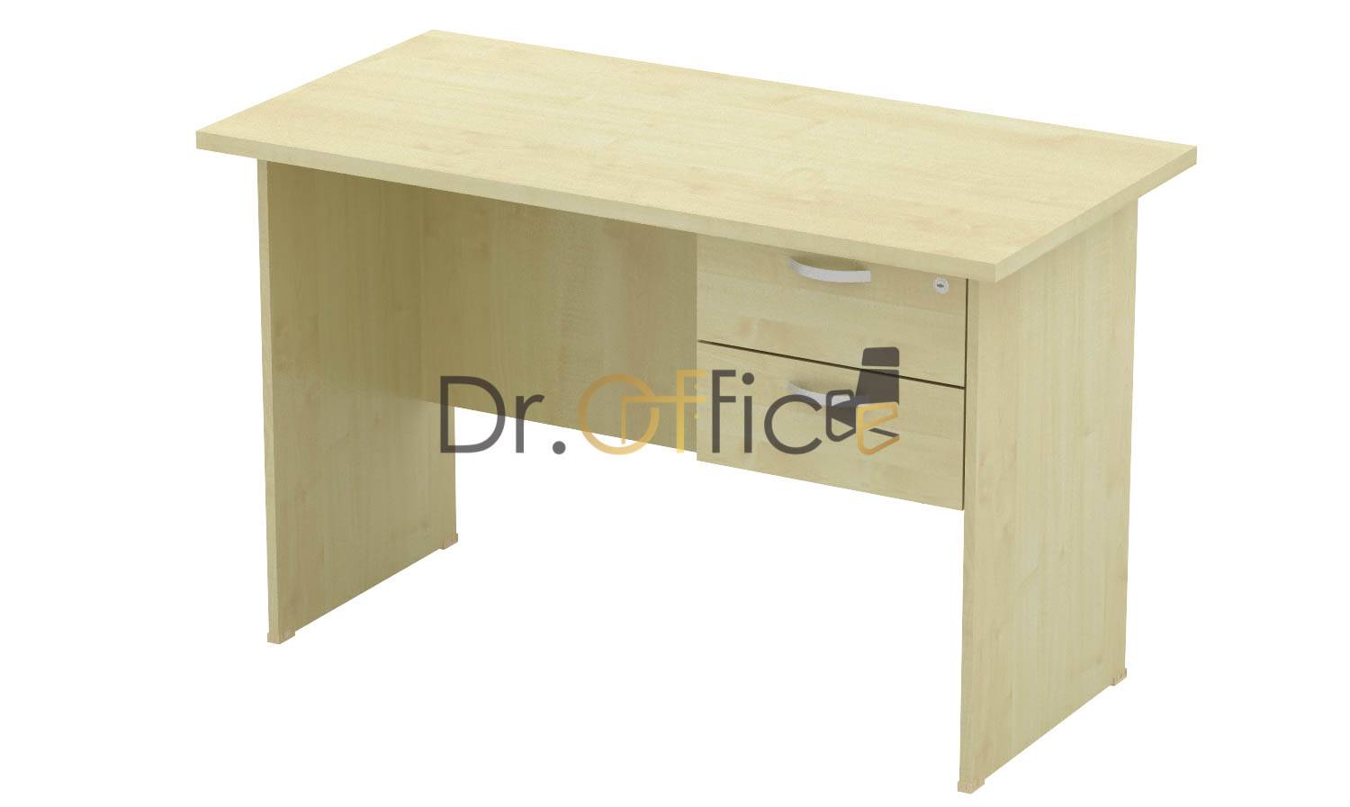 M-EXT126-Q-YRD2 WOODEN RECTANGULAR TABLE WITH FIXED DRAWER