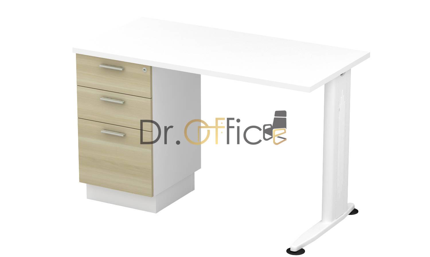 M-HBD1263 STANDARD RECTANGULAR TABLE WITH FIXED DRAWER