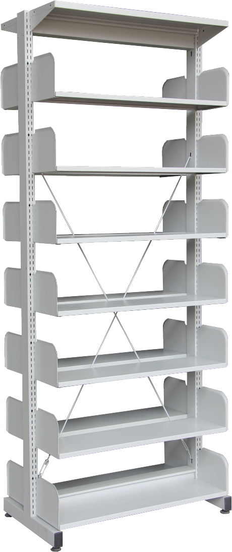 GV-S327W LIBRARY RACK DOUBLE SIDED WITHOUT SIDE PANEL (7 LEVEL)