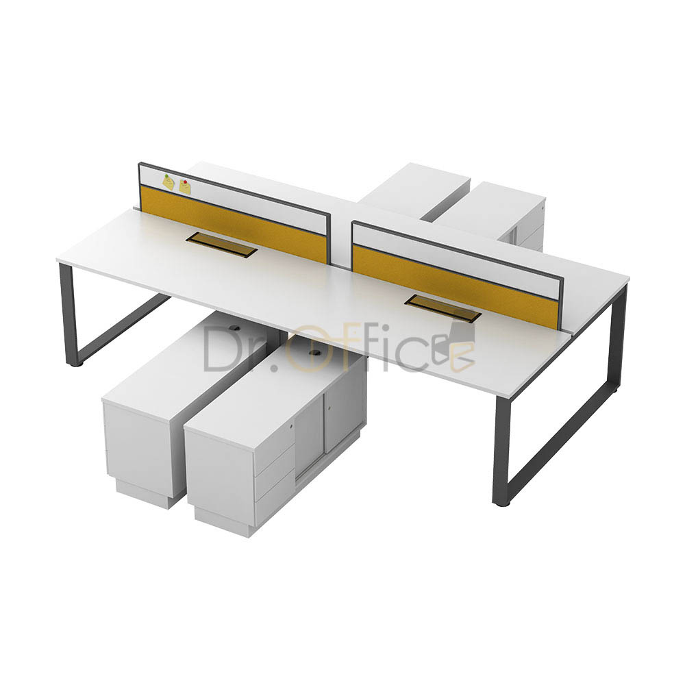 M-30-SQR-4 OFFICE PARTITON WORSTATION(4 SEATER)